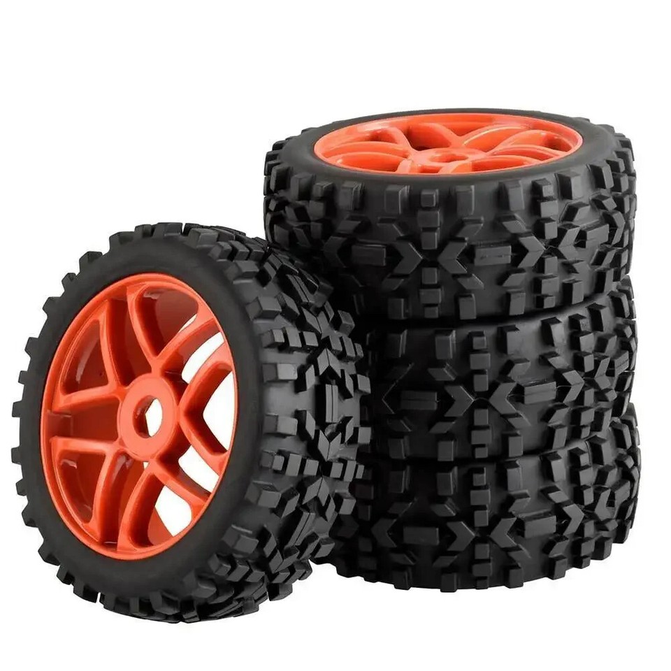 1/8 Rc Buggy Wheels Tires Badland Set For Kyosho Inferno Ve mp9 Hpi ...