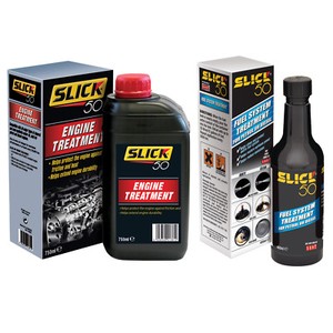Slick 50 Engine Oil Treatment 750ml + Injector Cleaner Fuel Treatment ...