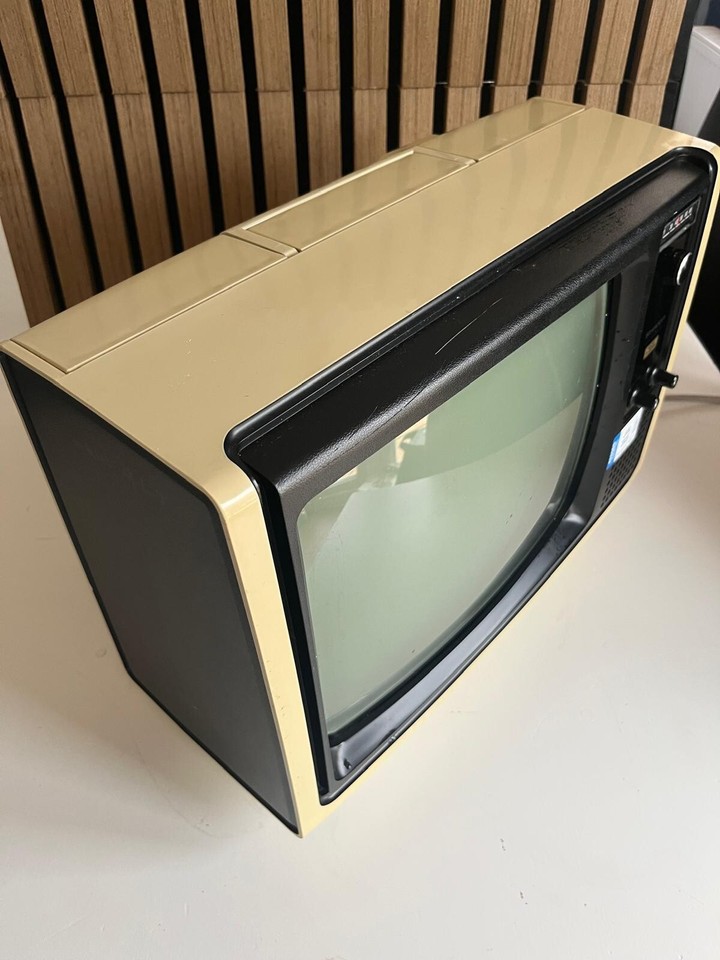 Sharp 14p-25h 12” Vintage TV Solid State Receiver Retro Space Age ...