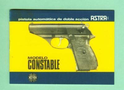 Astra Model Constable Owners Manual Reproduction | eBay