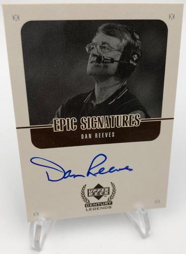 1999 DAN REEVES AUTO Upper Deck CENTURY LEGENDS Card DENVER BRONCOS ATL ...