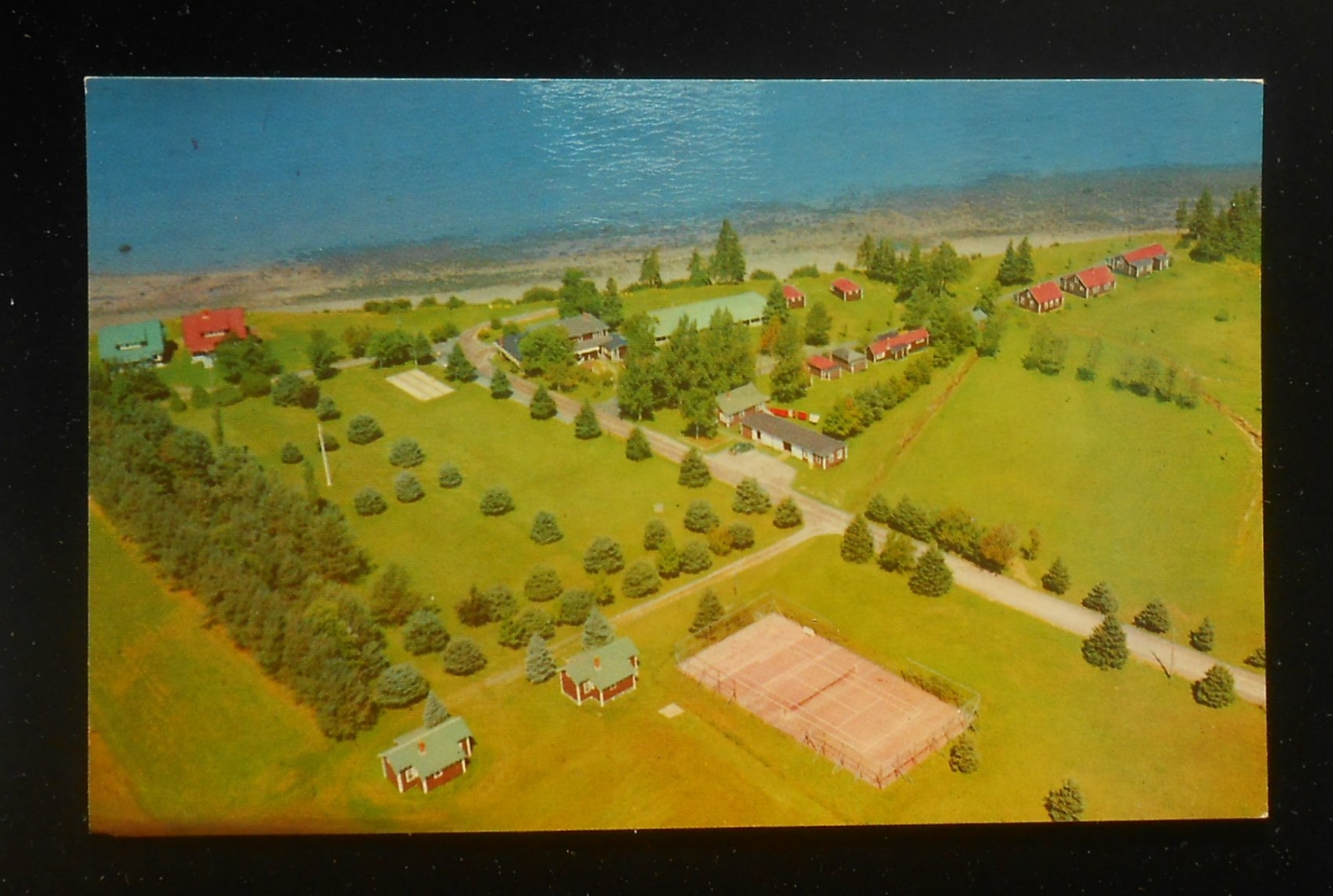 1950s Aerial Mountain Gap Inn Motel Cottages Digby Smiths Cove NS ...