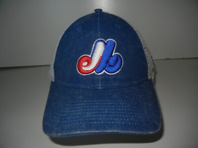 New Era MONTREAL EXPOS Retro Blue/Gray MLB BASEBALL HAT Trucker ...
