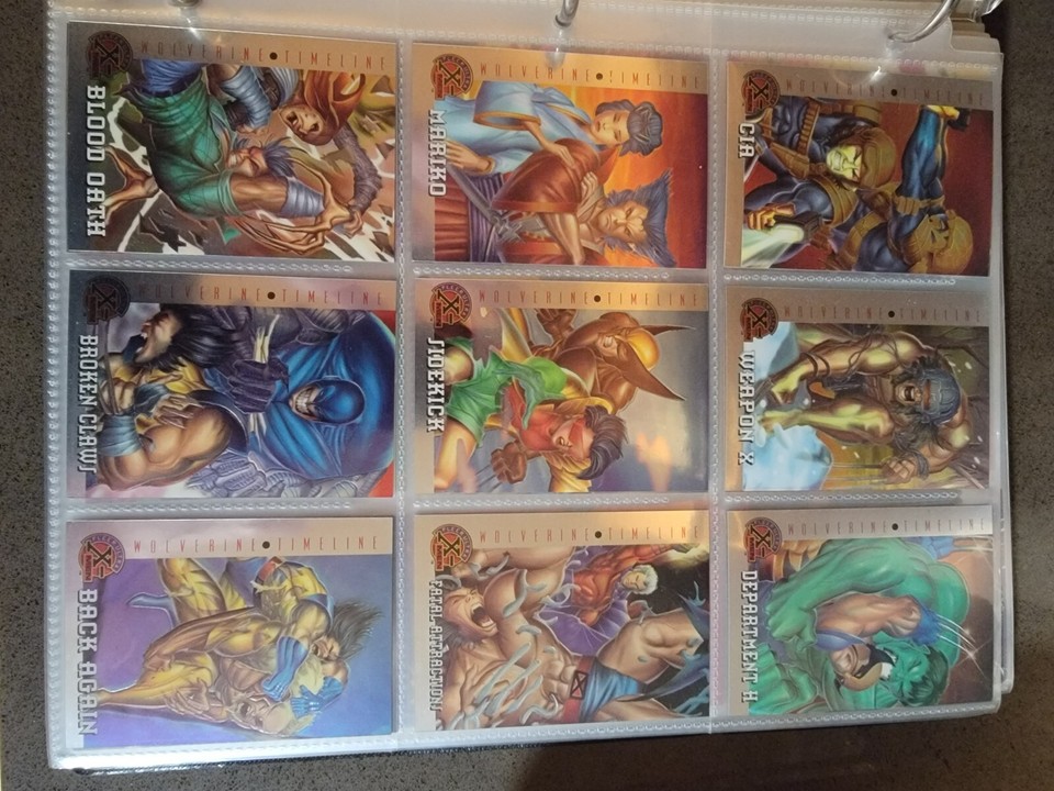 marvel x-men card collection marvel masterpiece fleer ultra limited ...