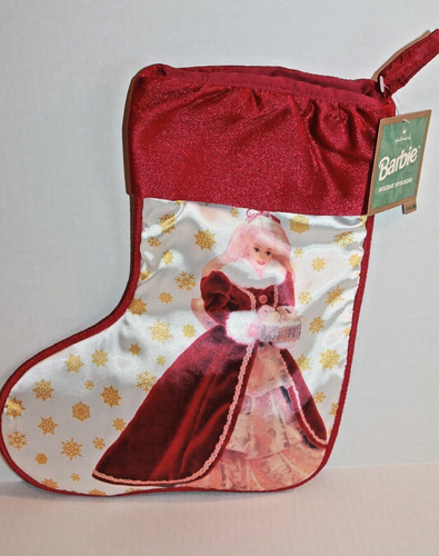 Hallmark Barbie Holiday Christmas Stocking Red Vintage 1996 NEW | eBay