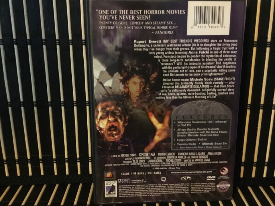 Cemetery Man (1993 DVD ) Rupert Everett Anna Falchi/Zombie Love Story ...