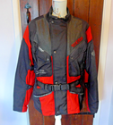 REVIT VORT-X BLACK AND RED FABRIC MOTORCYCLE JACKET, SMALL SIZE | eBay UK