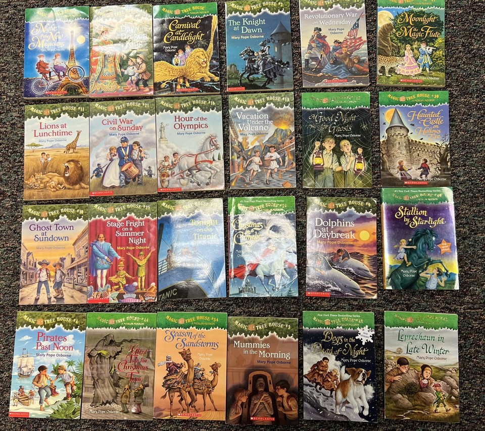 Magic Tree House / A Merlin Mission Lot of 24 Books Mary Pope Osborne ...
