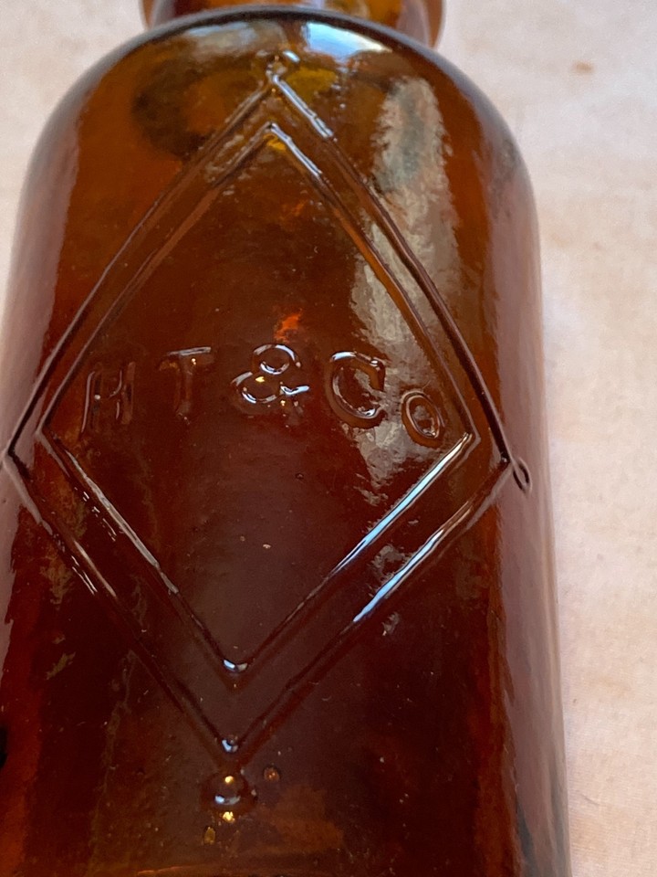 c1880s Henry Thayer Company Cambridge, Mass., Amber Blown Glass ...