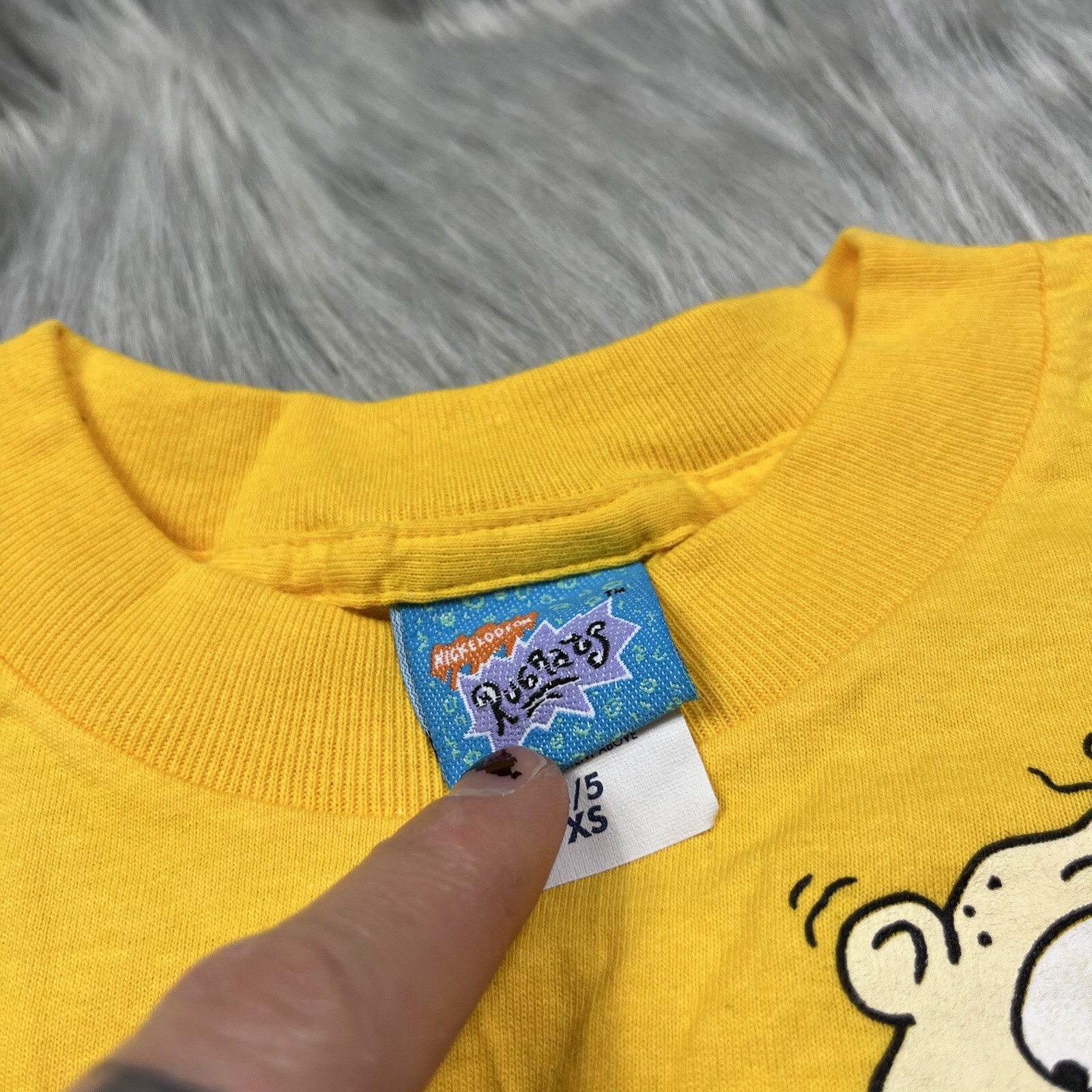 Vintage 1998 Nickelodeon Rugrats Yellow Tommy Angelica Kids T Shirt | eBay