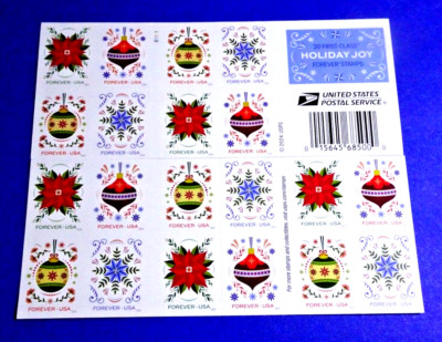 US 5941-5944 HOLIDAY JOY 2024 NEW (F) STAMPS "BOOKLET OF 20" MNH | eBay