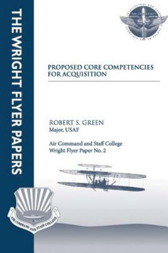 Proposed Core Competencies for Acquisition by Robert Green (2012, Trade ...