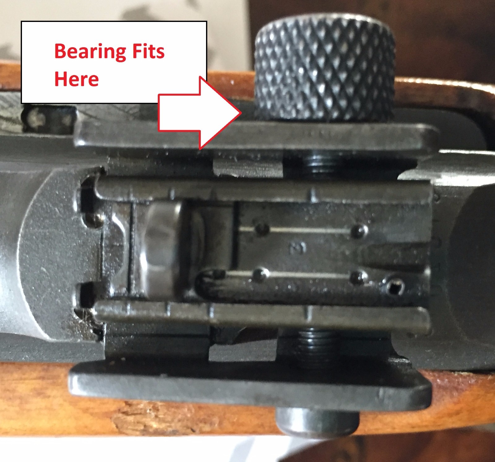 M1 Carbine Adjustable Rear Sight Aperture Steel Bearing (J.A.O. 160060 ...