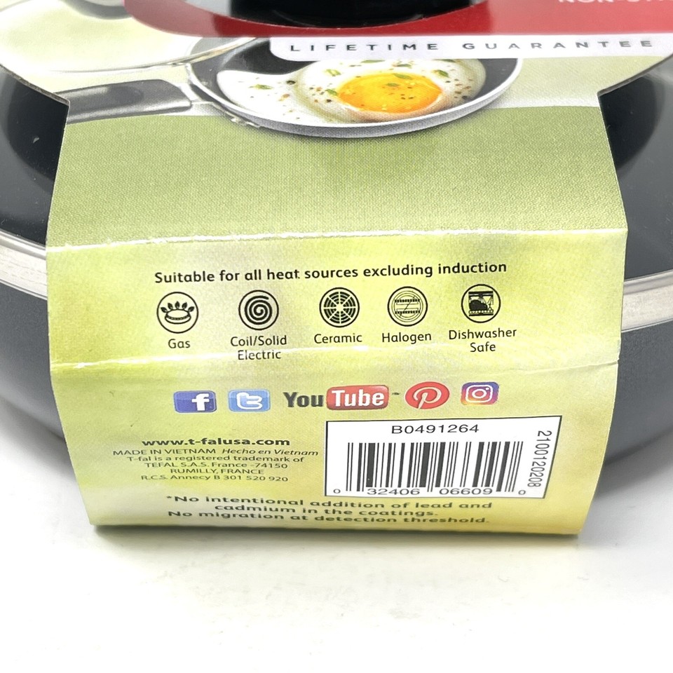 Small Frying Pan Tfal Nonstick 5 Inch With Lid Covered One Egg Wonder ...