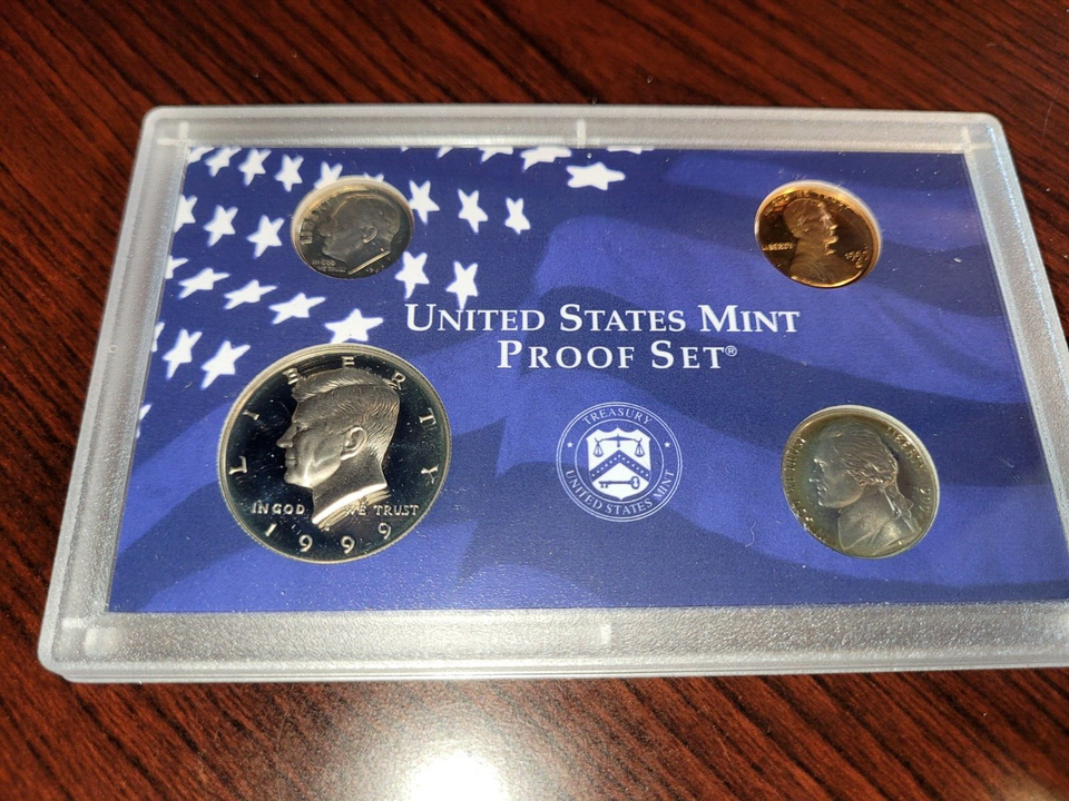 1999 S United States Mint Proof Set including the 5 State Quarters in ...