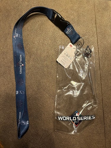 2019 World Series Official MLB Licensed Ticker Holder Lanyard + I WAS ...