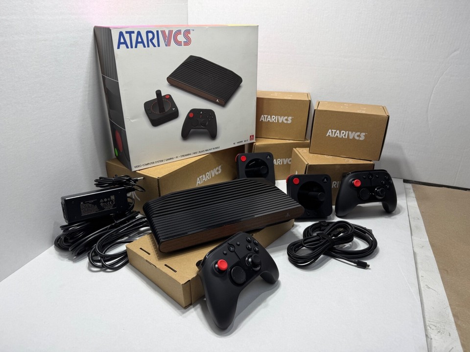 ATARI VCS 800 32GB 4K VIDEO PC GAMING SYSTEM BLACK WALNUT CONSOLE ...