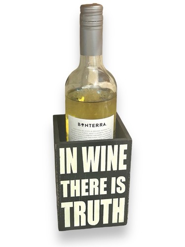 “In Wine There Is Truth” Wine Holder Box By Six Tree Designs | eBay