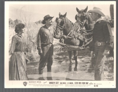 Seven Men From Now-Randolph-Gail Russell-8 X 10-B&W-Still-Western | eBay