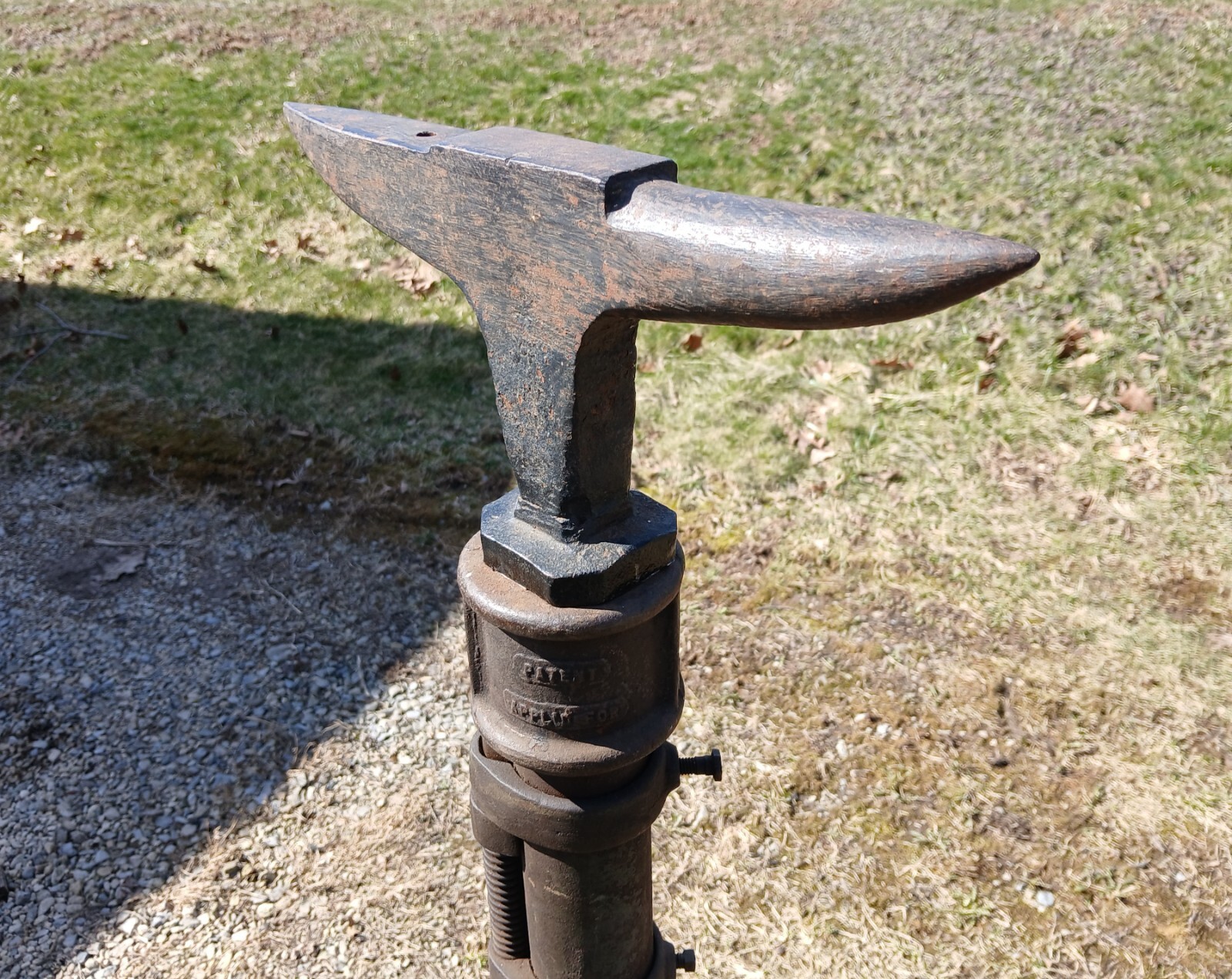 Antique Louis Sacks Shoe Jack Stand Up Purposed to Tinsmith Anvil Head ...