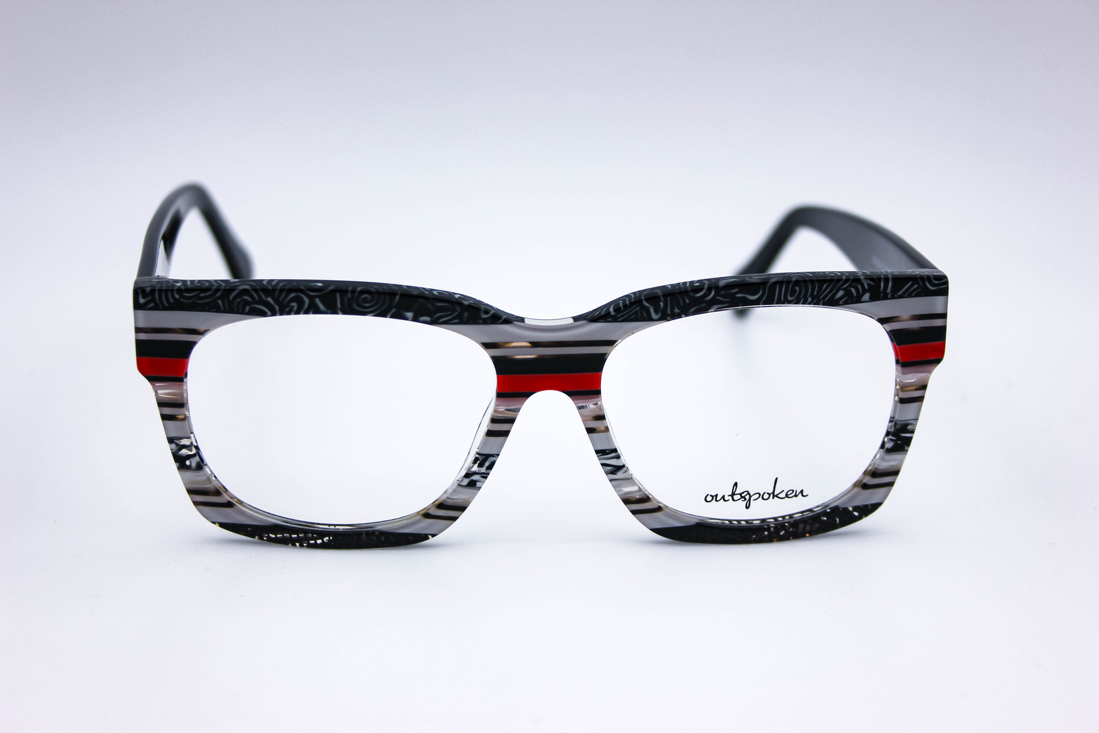 Outspoken Eyewear OA2124 Red Square Eyeglasses Frames 55-17-152 | eBay