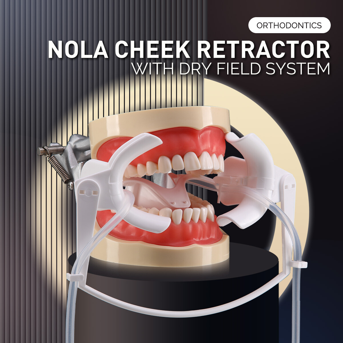 Dental Ortho Mouth Opener w/Saliva Aspirator NOLA Lip Cheek Retractor ...