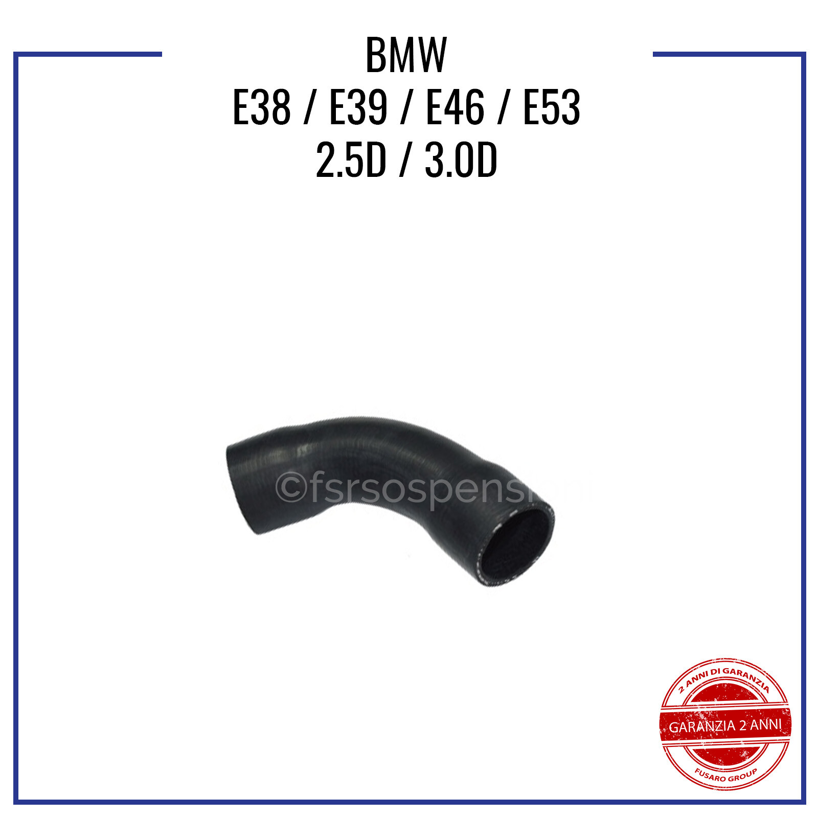 Sleeve Intercooler Hose Air For BMW E38 E39 E46 E53 2.5D 3.0D ...