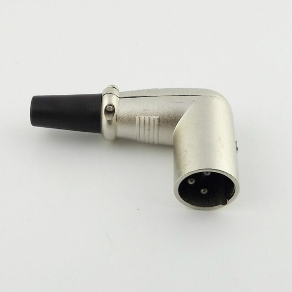 90 Degree Right Angle 3-pin XLR Male Mic Microphone Cable Cord ...