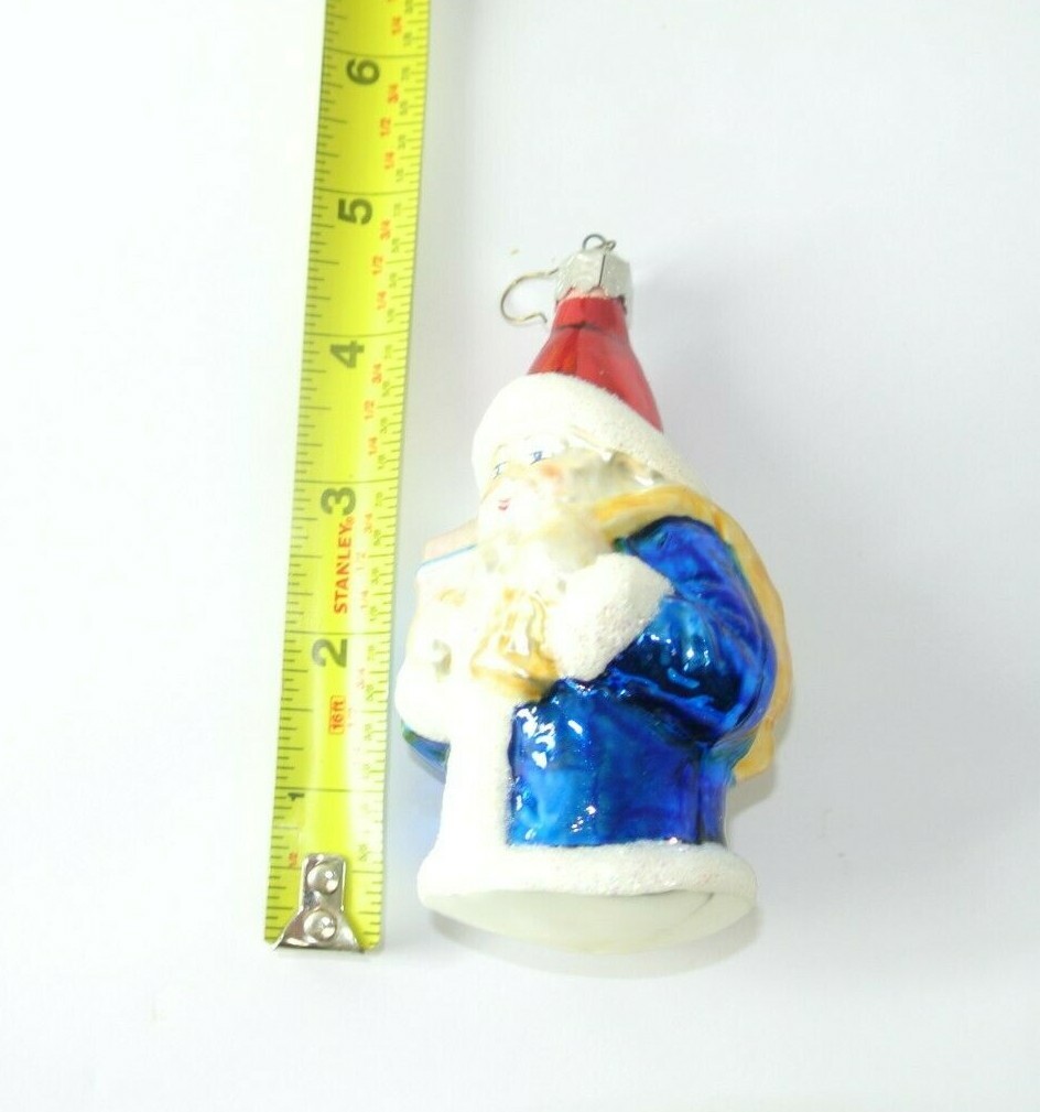 CHRISTOPHER RADKO Blue Santa Christmas Ornament 7445230413481| eBay