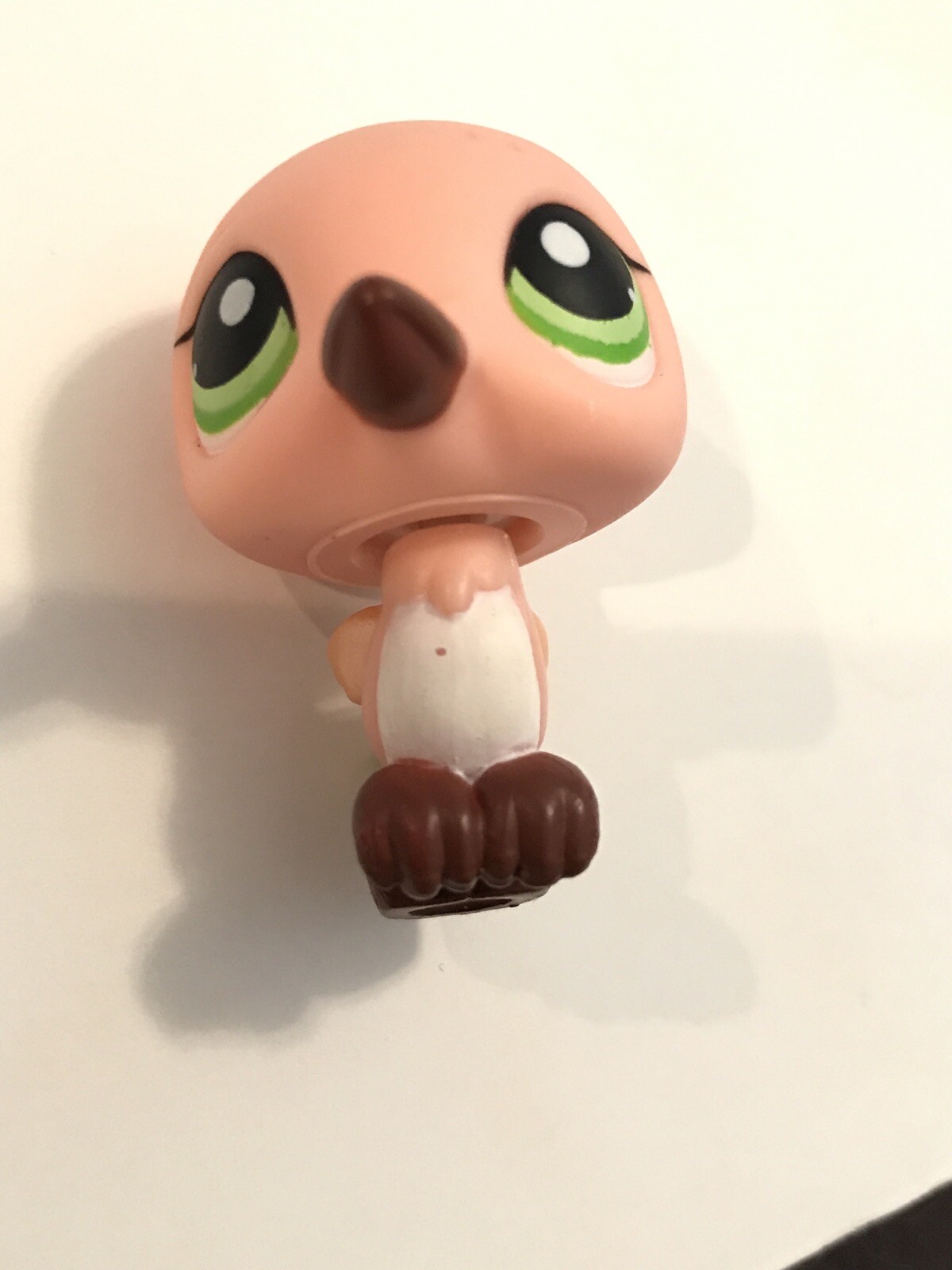 Littlest Pet Shop LPS #343 Pink and Brown Humming Bird with Green Eyes ...