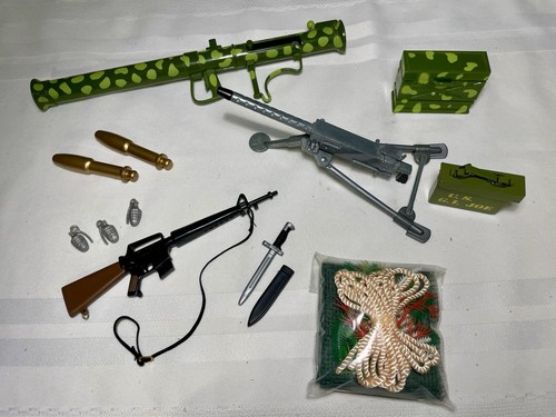 G.I. JOE Hasbro 12" Green Beret Machine Gun Outpost, Timeless ...