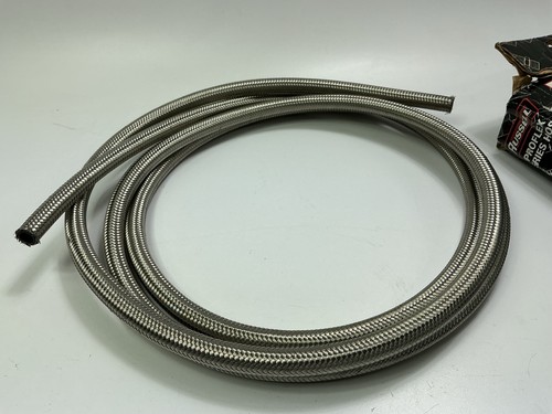Russell 632070 ProFlex -6AN Stainless Steel Braided Hose - 10 Feet | eBay