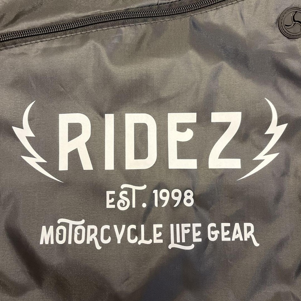 Tokyo Motorcycle Show Ridez Knapsack Backpack Black White Logo 2003 | eBay