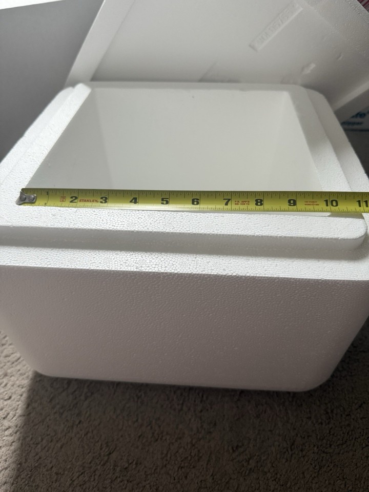 THERMOSAFE Insulated Shipper Container Styrofoam COOLER Kit 14.62’x 14. ...