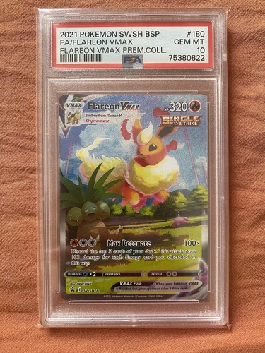 ERROR/MISCUT PSA 10 Flareon VMAX SWSH180 Promo Sword & Shield | eBay