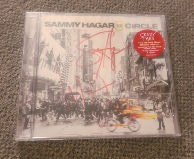 SAMMY HAGAR+MICHAEL ANTHONY SIGNED CD CRAZY TIMES SEALED VAN HALEN ...