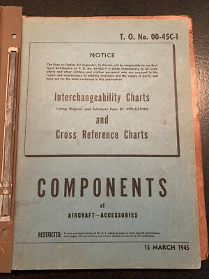 Interchangeability Charts and Cross Reference For Aircraft Components ...