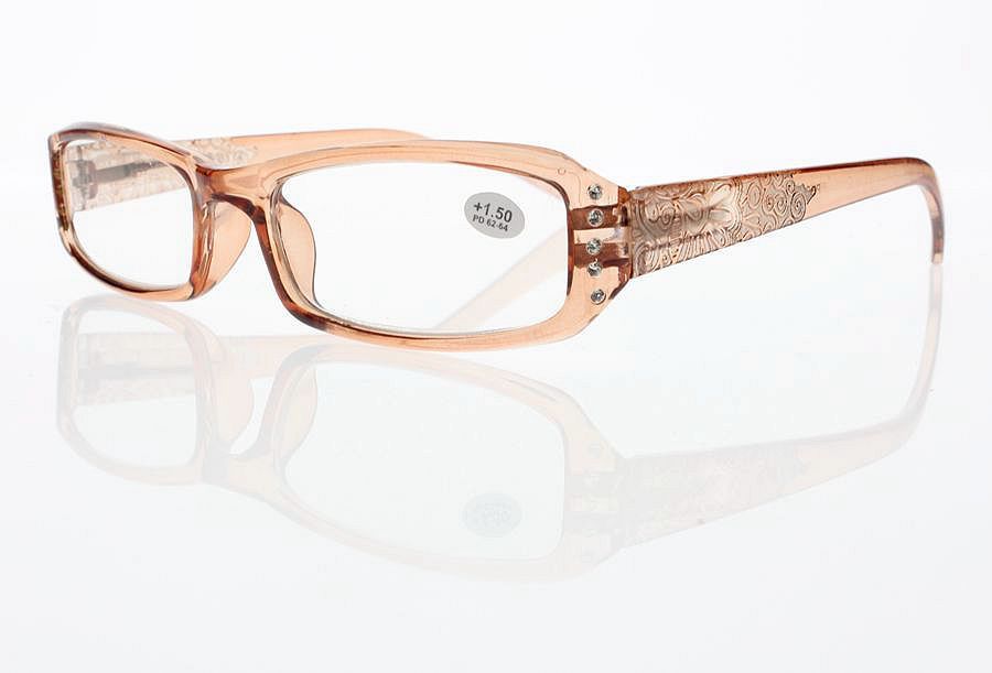 Fashion 4 Colors Rectangle Frame Rhinestones Flowers Reading Glasses +1 ...