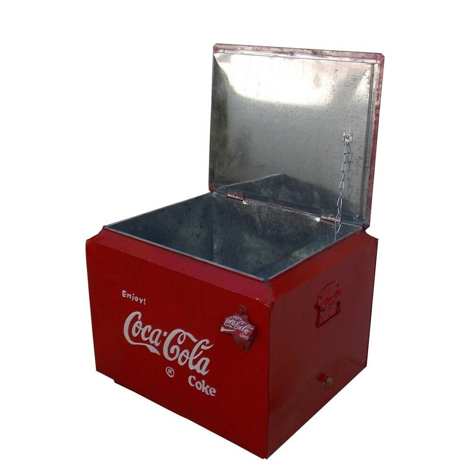 Vintage Large Size Iron Coca Cola Ice Box Original Old Fine Hand ...