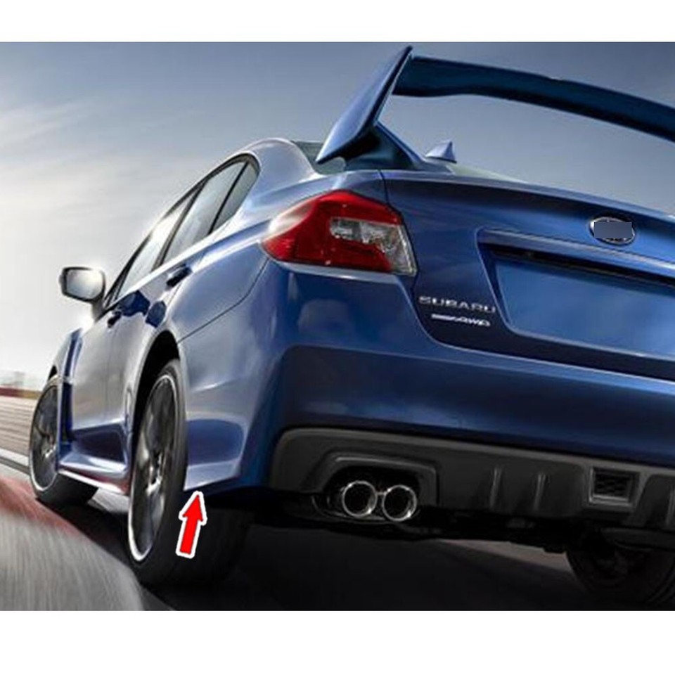 Painted #K7X For Subaru WRX STI 4th OE Rear Side Bumper Spats Splitter ...