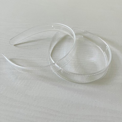 Clear Plastic Headbands With Teeth Plain Transparent Hairbands For DIY ...