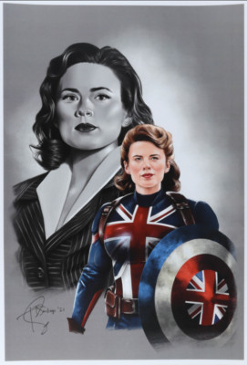 TONY SANTIAGO-AGENT CARTER-AVENGERS Marvel Comics 13x19 Signed ...