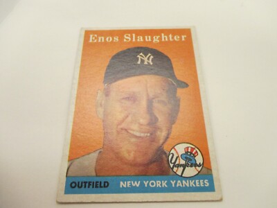 1958 Topps #142 Enos Slaughter VG-VGEX | eBay