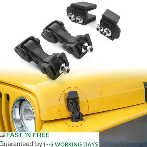 Hood Latch Hood Lock Catch Hood Latches Catch Kit for Jeep TJ Wrangler ...