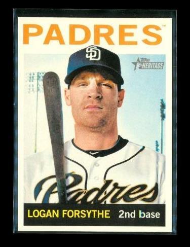 2013 TOPPS HERITAGE Baseball Trading Card #424 LOGAN FORSYTHE San Diego ...