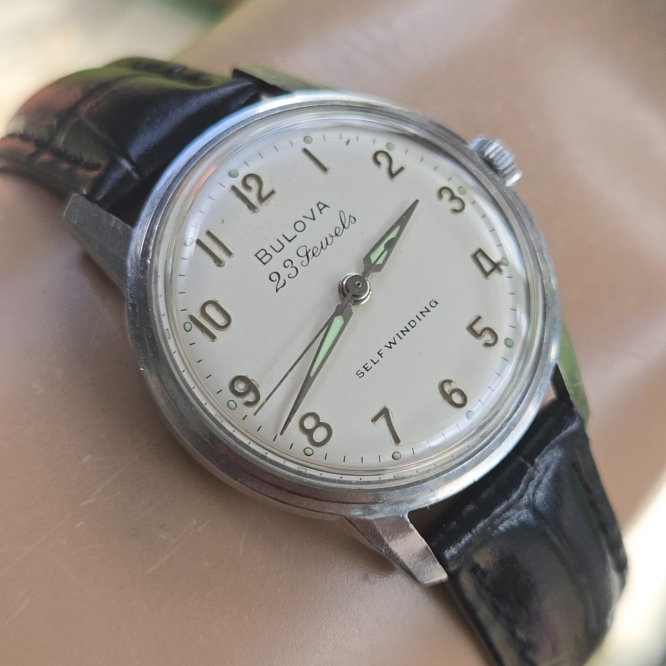 Vintage Bulova men's automatic watch 10BZAC 23Jewels USA 1961 | eBay