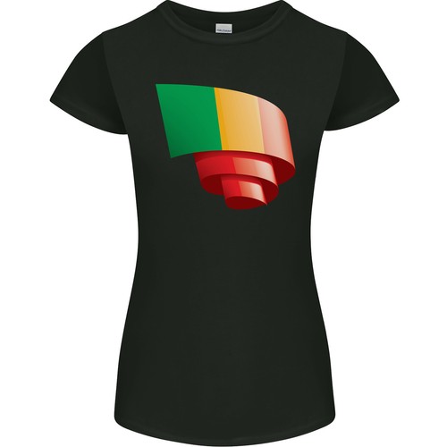 T-Shirt Femme Coupe Petite Drapeau Du Mali Jour Malien Football | eBay