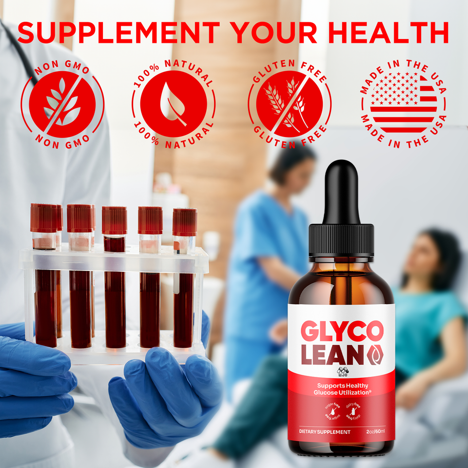 (2 Pack) Glyco Lean Drops Blood Support Vitamin Formula GlycoLean 60 ...
