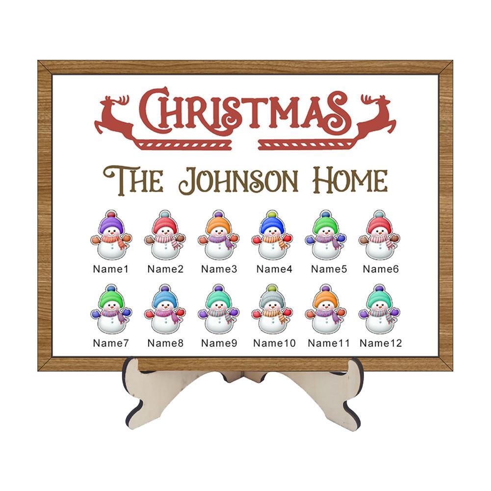 Personalized Family Genealogy Christmas Surname Signs Xmas Tree ...