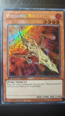Volcanic Rocket Secret Rare 1st Ed SGX1-ENH10 M PF SD Yu-Gi-Oh | eBay